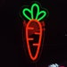 Carrot Neon Sign, Vegetable Neon Light for Kitchen Decor, Custom Carrot ...