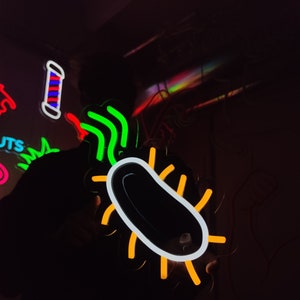 Bacterium Neon Sign, Cell Led Light, Microorganism Led Neon Sign ...