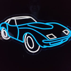 Car Neon Sign, Retro Car Led Light Sign, Custom Vintage Neon Light up ...