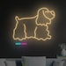 Cocker Spaniel Neon Sign, Dog Led Sign, Cute Cocker Spaniel Light Sign ...