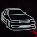 Car Neon Sign, Custom Car Led Light up for Bedroom Bar Garage Carpark ...