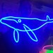 Whale Neon Sign, Sea Animals Led Neon, Custom Whale Led Light, Seaworld ...