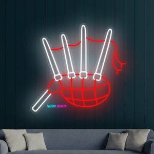 Bagpipe Neon Sign, Woodwind Instruments Led Light, Bagpipe Light Sign ...