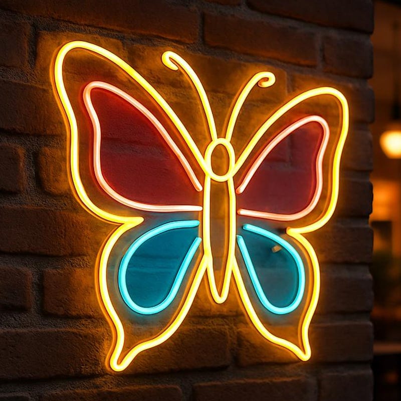 Butterfly Neon Sign - Etsy