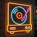 Vinyl Record Led Sign, Record Neon Light, Disc Player Neon Sign, Record ...