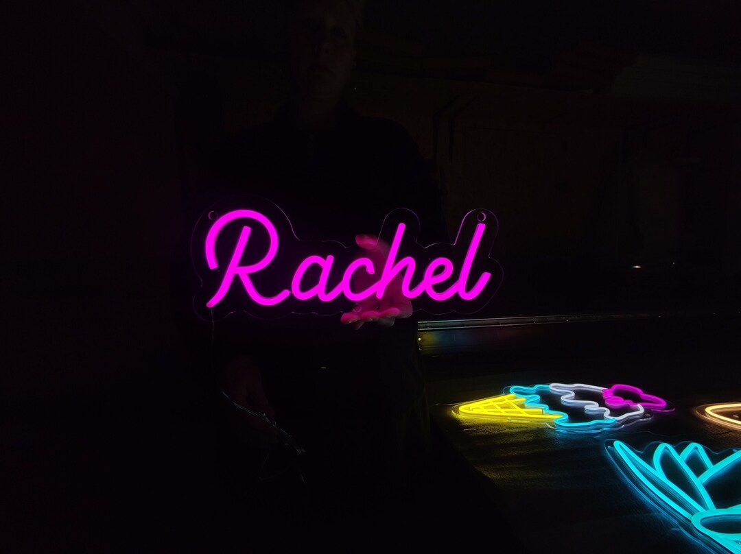 Rachel nombre letrero de neón, Rachel led letrero de neón, nombre ...