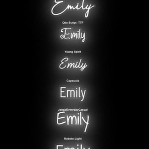 Emily Name Neon Sign, Mila Led Neon Sign, Custom Name Neon Sign, Kids ...