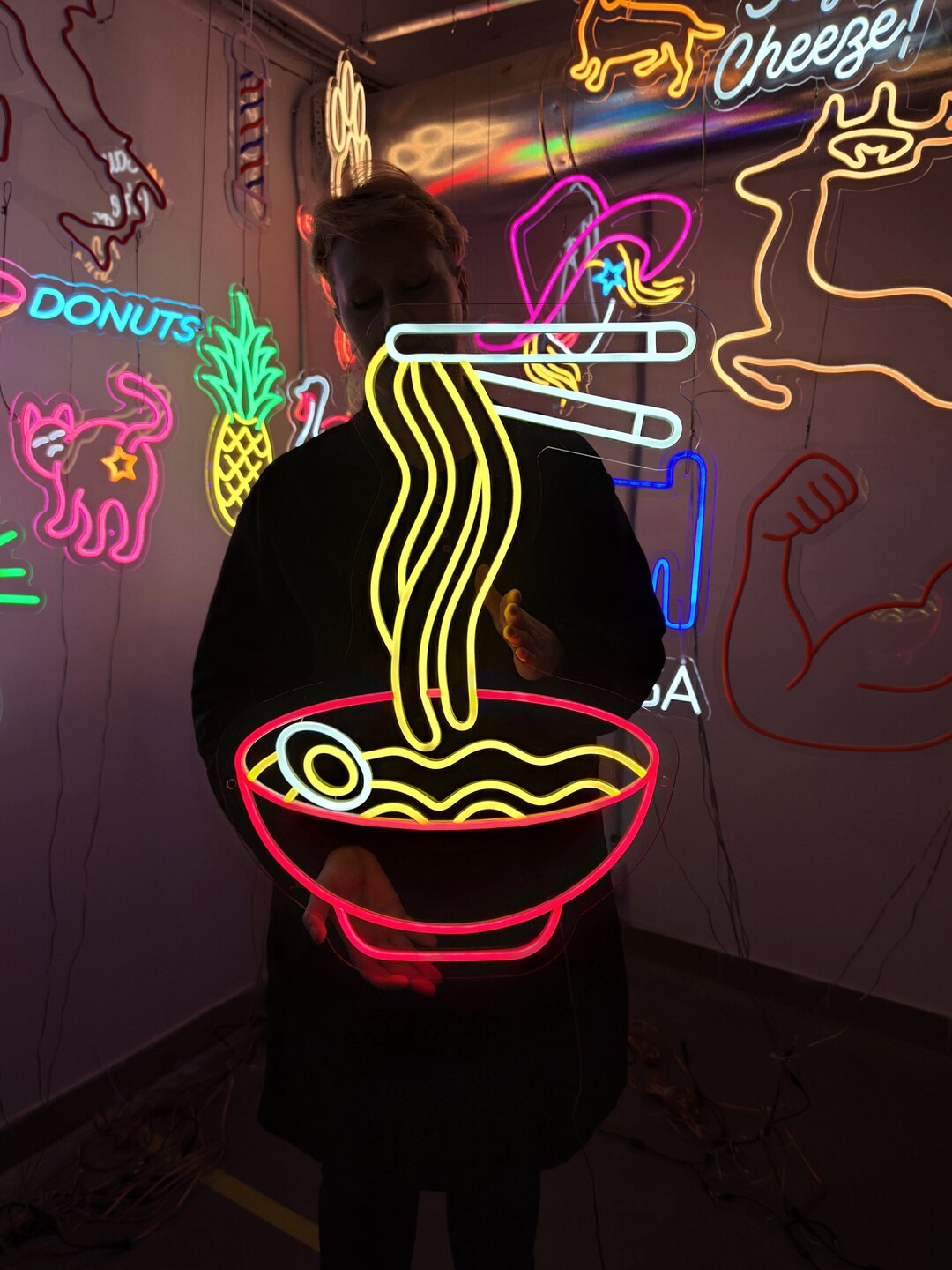 Noodles Neon Sign, Chinese Food Led Light, Egg Noodles Led Neon, Noodle ...