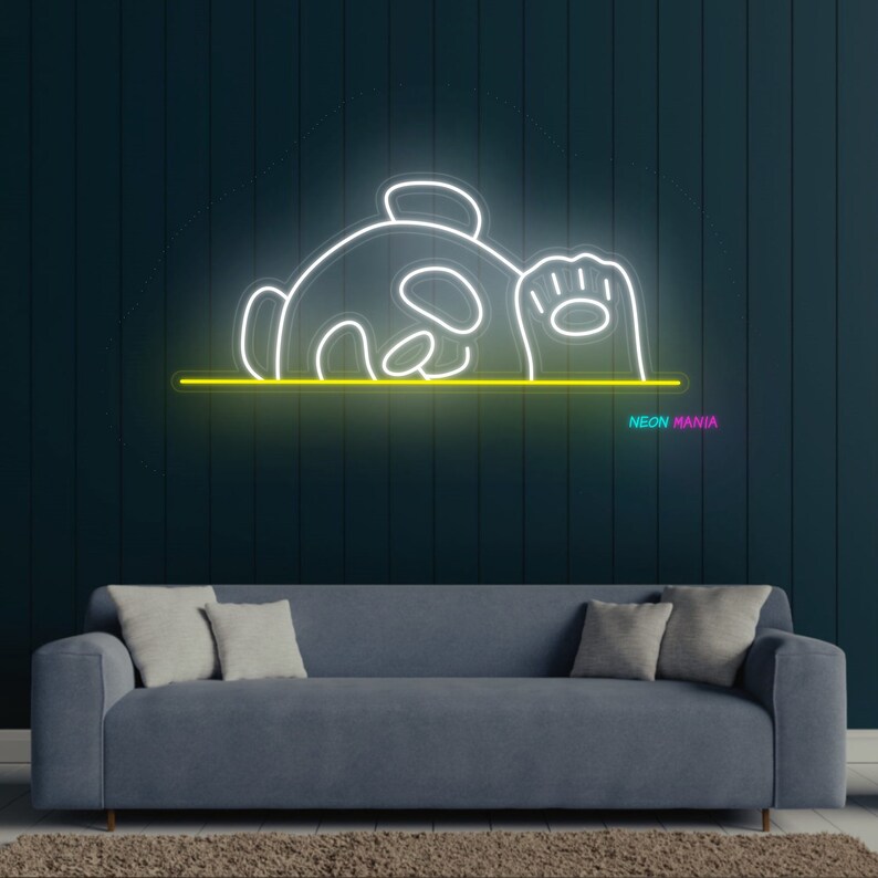 Panda Neon Sign Panda Waves Neon Light Animal Led Light - Etsy