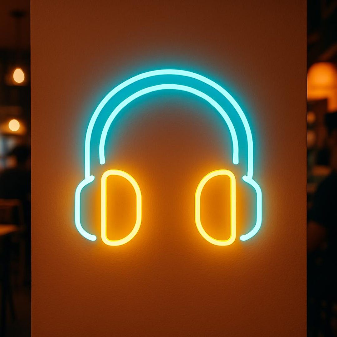 Wireless Headphones Neon Sign: the Perfect Sign for Music Lovers - Etsy