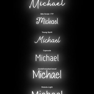 Michael Name Neon Sign, Michael Led Neon Sign, Custom Name Neon Sign ...