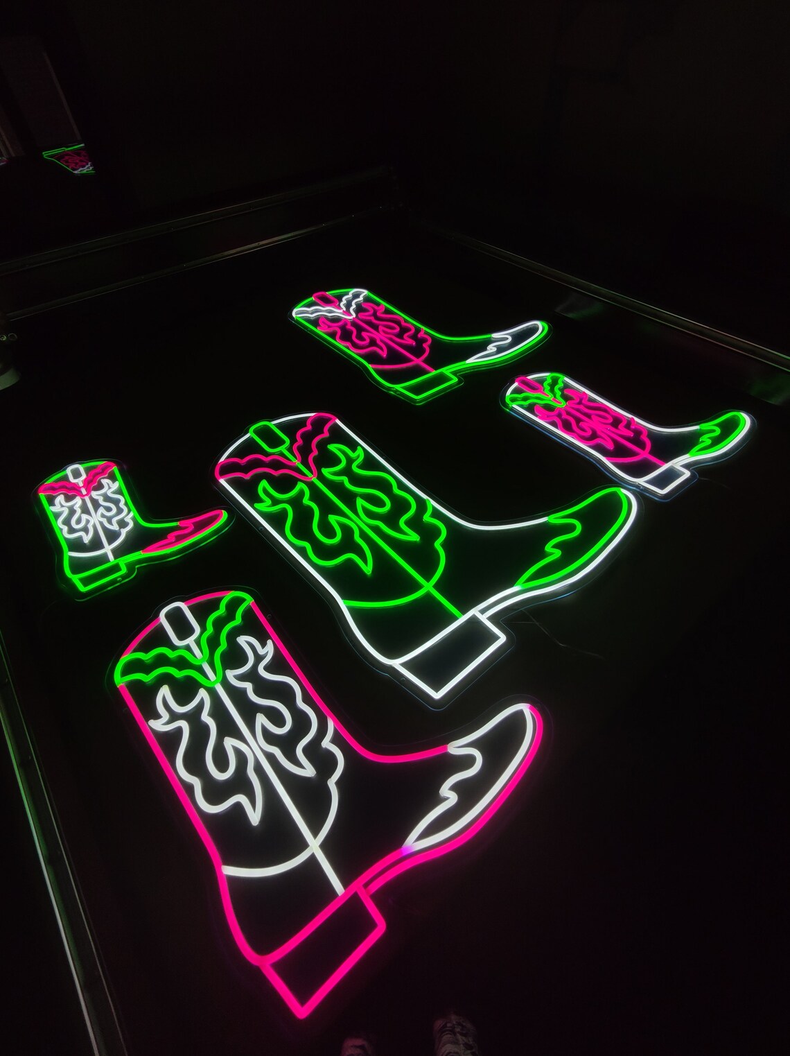Cowboy Boot Neon Sign Cowboy Shoe Led Sign Western Neon - Etsy