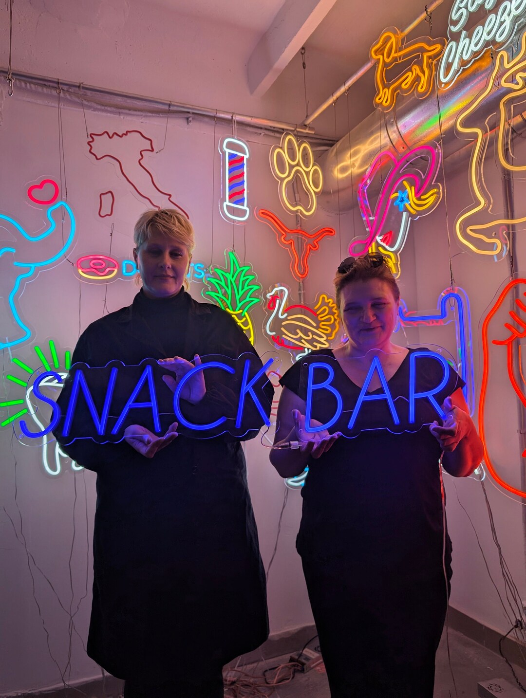 Letrero de neón para snack bar, luz de neón para decoración de bar, luz ...