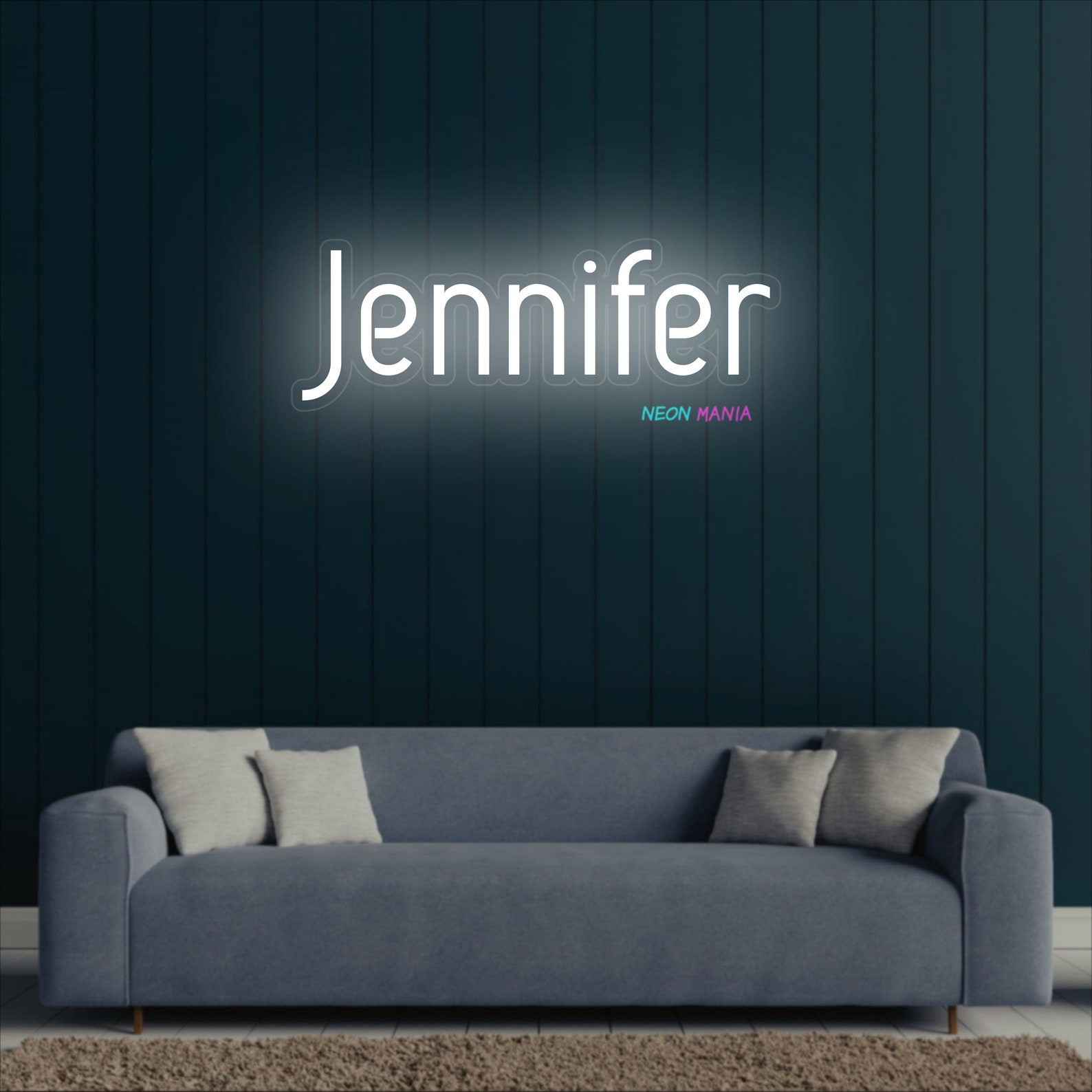 Jennifer Name Neon Sign Jennifer Led Neon Sign Custom Name - Etsy
