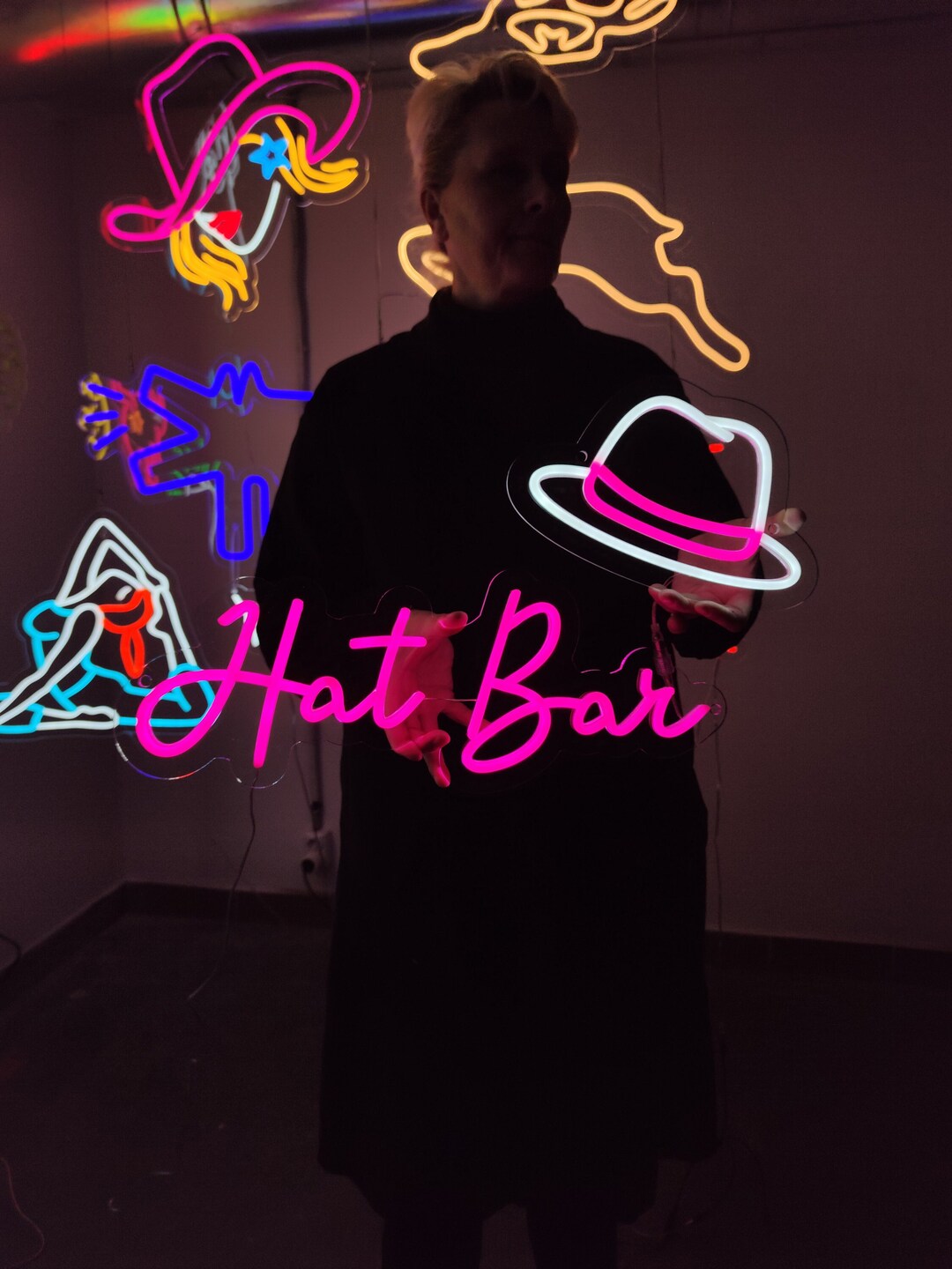 Hat Bar Neon Sign, Custom Bar Led Decor, Hat Bar Neon Light Sign ...