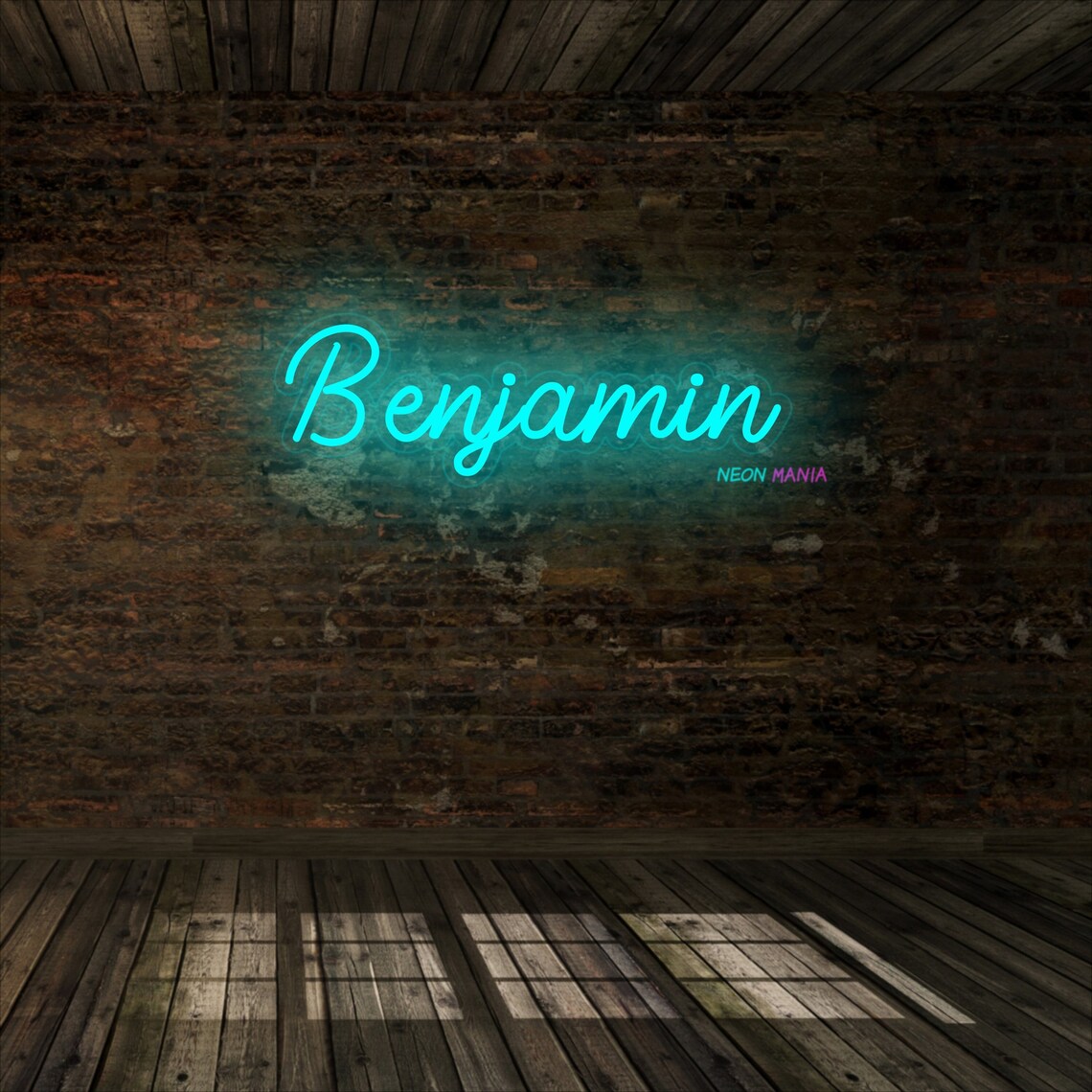 Benjamin Name Neon Sign Benjamin Led Neon Sign Custom Name - Etsy