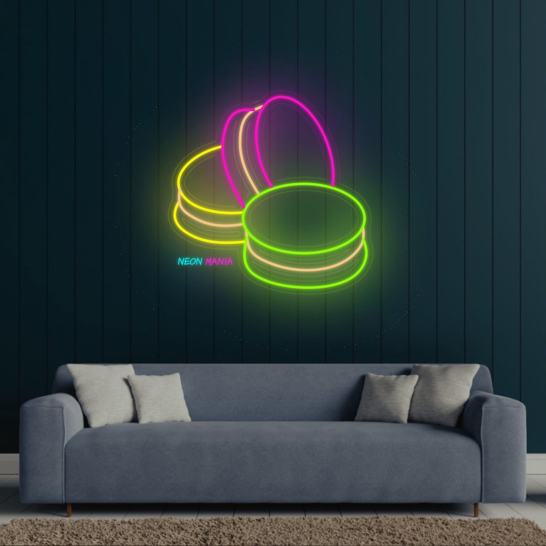 Macarons Neon Sign, French Macaron Led Neon, Italian Macarons Led Light ...