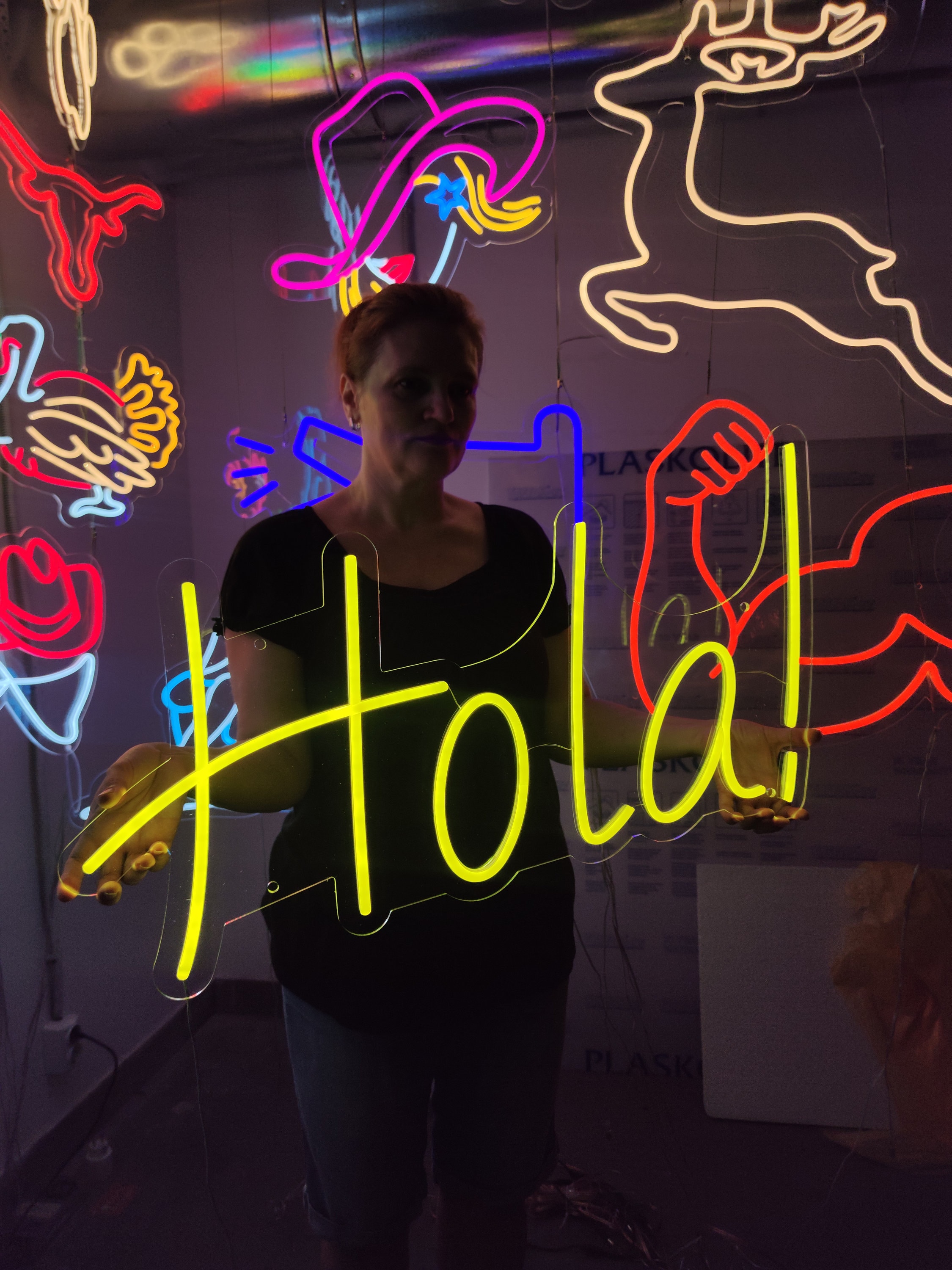Hola Neon Sign, Hello Sign, Spanish Led Sign, Greeting Neon Light, Wall ...