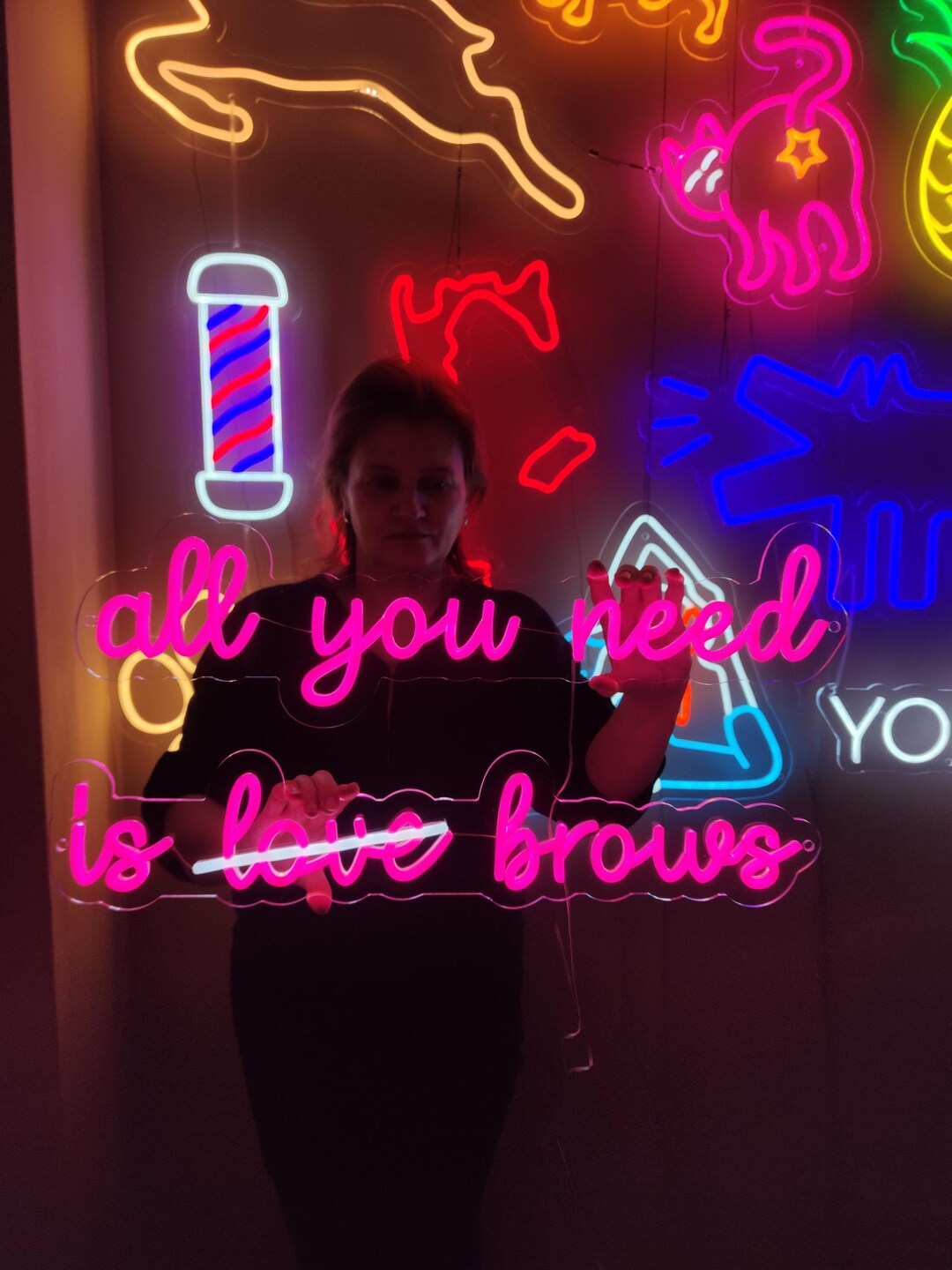 All You Need is Brows Neon Sign, All You Need Led Neon, is Love Brows ...
