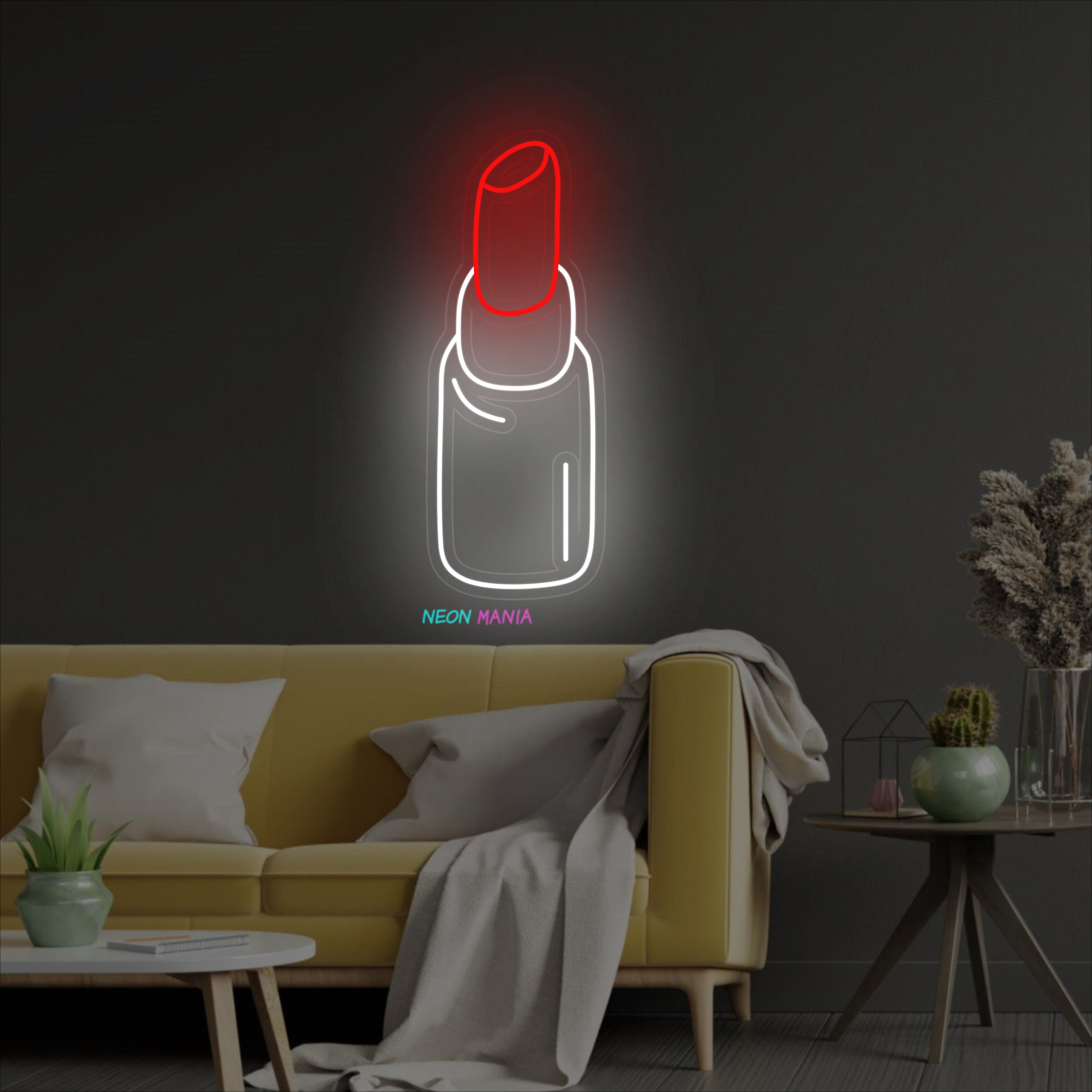 Lipstick Neon Sign, Makeup Led Neon, Beauty Salon Led Lights, Women's ...