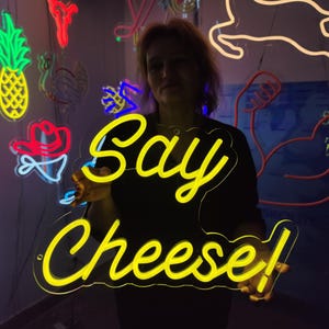 Say Cheese Neon Sign, Medicine Led Light, Dentist Neon Light Wall Decor ...