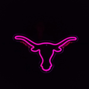 Longhorn Bull Neon Sign Bull Head Led Neon Longhorn Head - Etsy