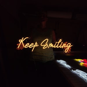 Keep Smiling Neon Sign, Keep Smiling Led Light, Dental Clinic Led Decor ...