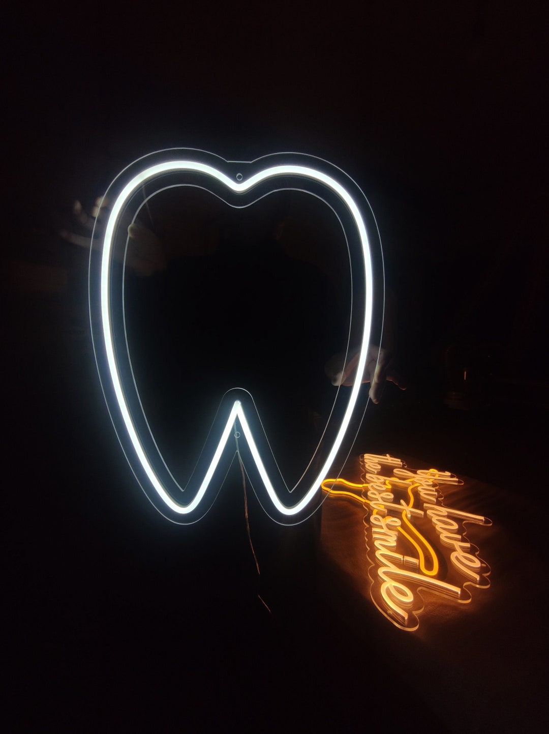 Tooth Neon Sign, Medicine Led Light, Dentist Night Light up Wall Decor ...
