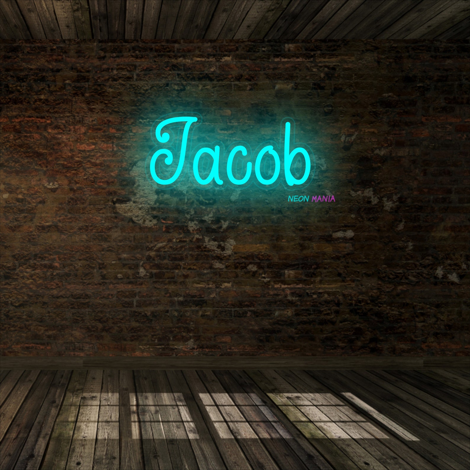 Jacob Name Neon Sign Jacob Led Neon Sign Custom Name Neon - Etsy India