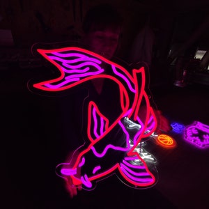 Koi Fish Neon Sign, Japanese Fish Led Neon, Koi Carp Sign, Light Sign ...