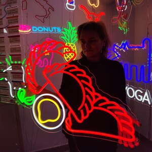 Beef Empanadas Neon Sign, Pastry Neon Light, Argentine Cuisine Led ...