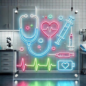 Science Laboratory Neon Sign. Medical Lab LED Decor. Reagent, Science ...