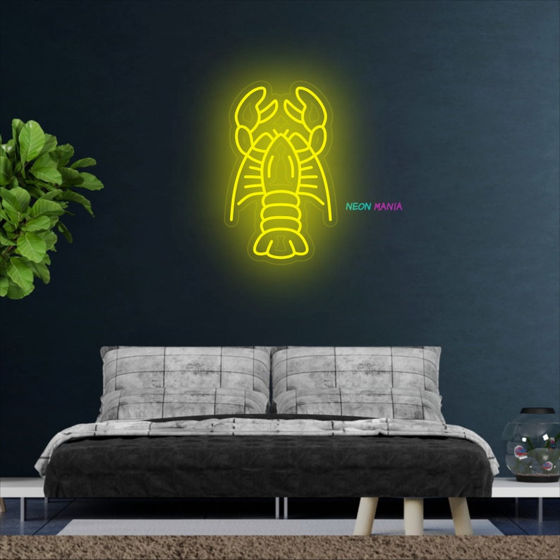 Lobster Neon Sign Crayfish Lights Ocean Animals Led Sign - Etsy