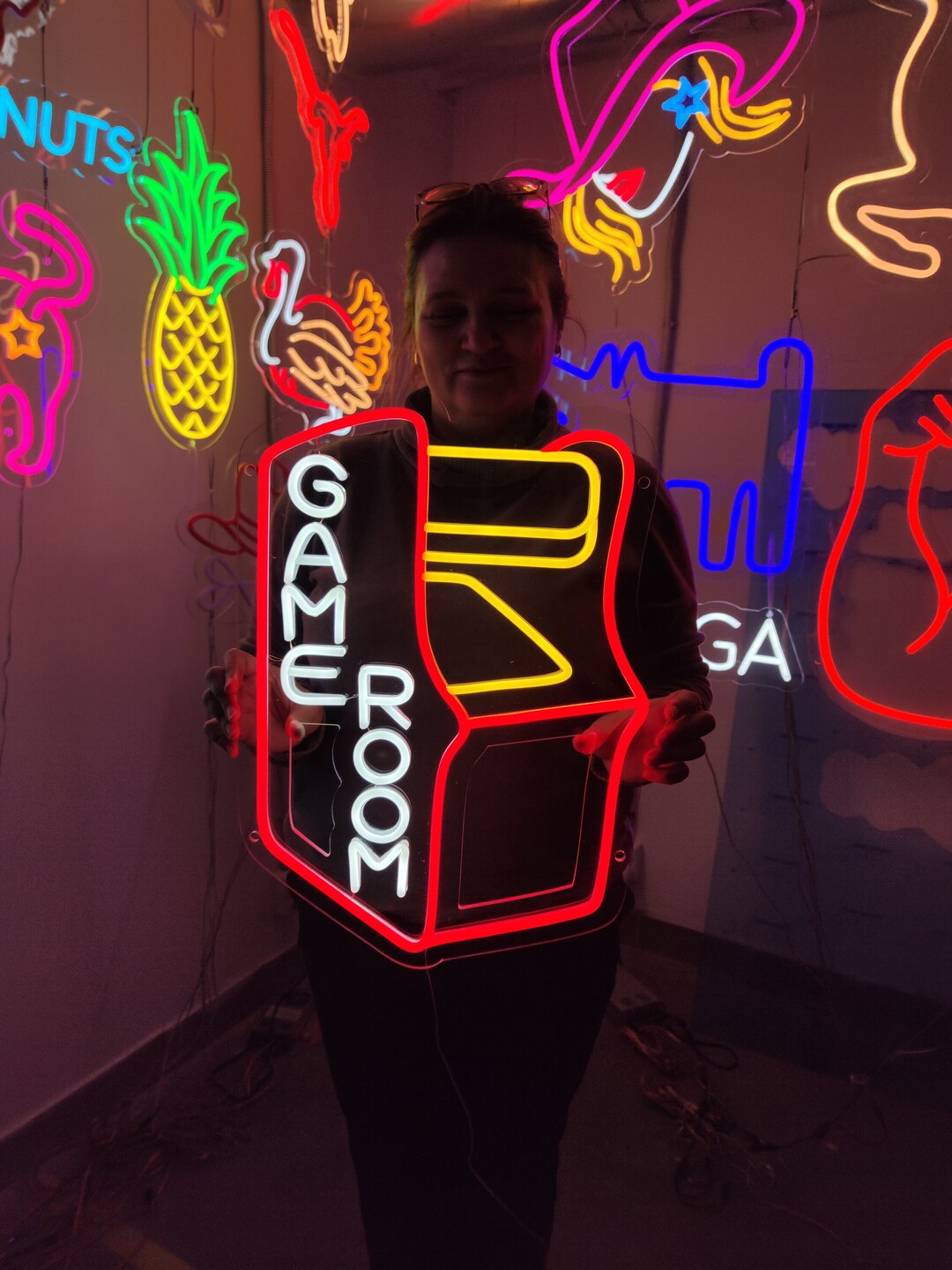 Game Room Neon Sign, Play Room Led Neon Sign, Gamer Led Light, Arcade ...