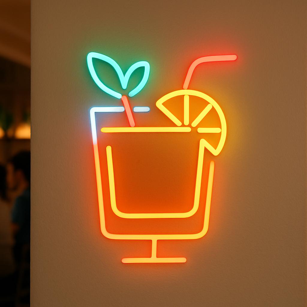 Cocktail Neon Sign. Nightclubs Light. Bar Led Sign. Bartender Gift Idea ...