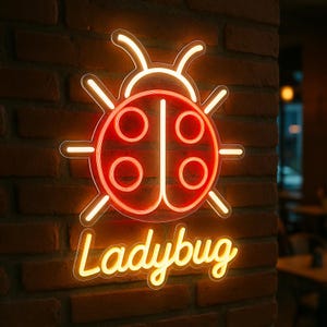 Custom Insects Neon Sign. Butterfly, Ladybug, Bee, Dragonfly, Ant ...