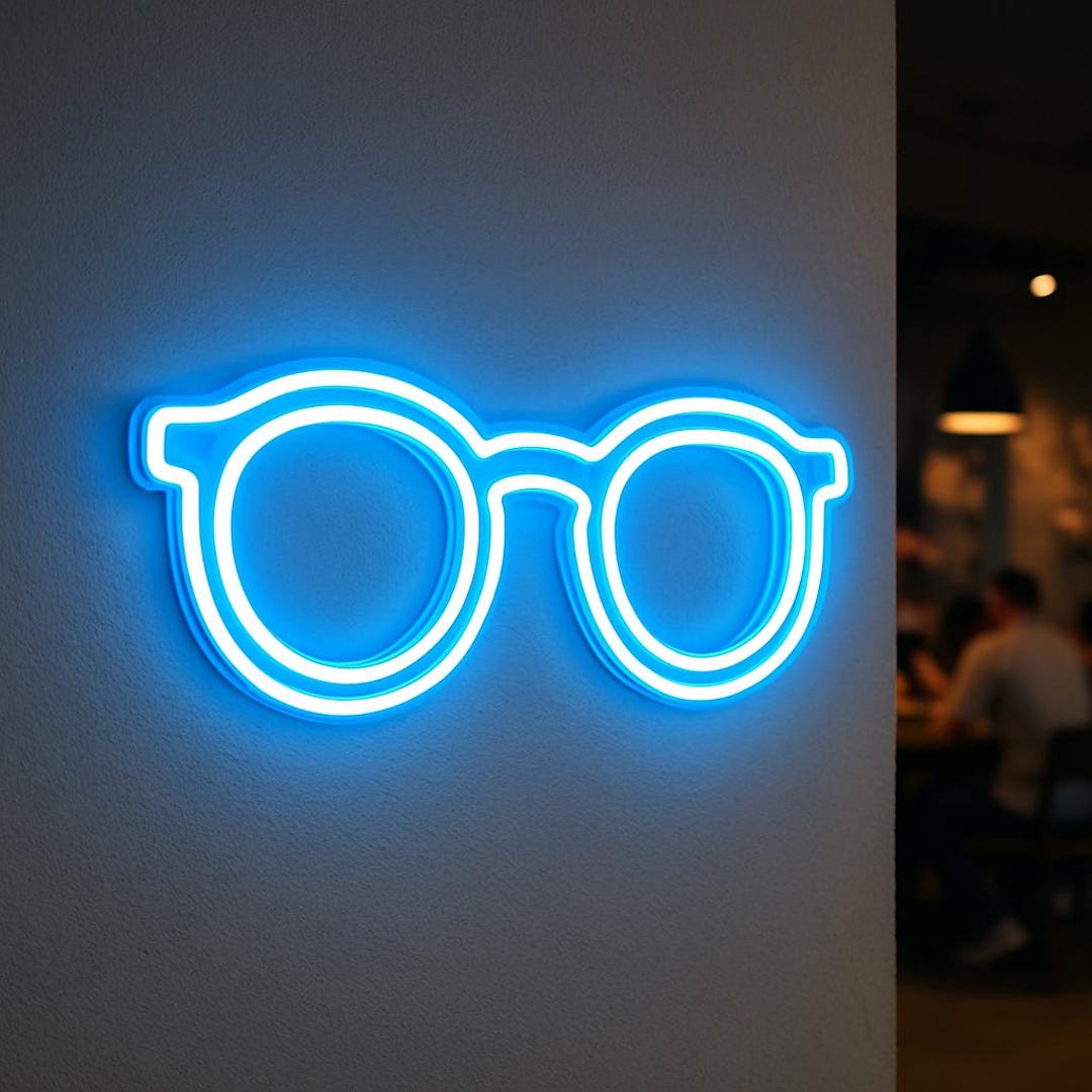Eyeglasses Neon Sign, Reading Glasses Led Neon, Eyeglasses Led Lights ...
