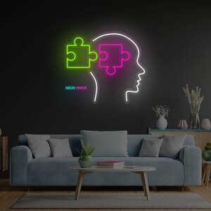 Psychology Neon Sign: the Perfect Sign for Therapists. Psychiatrist Led ...