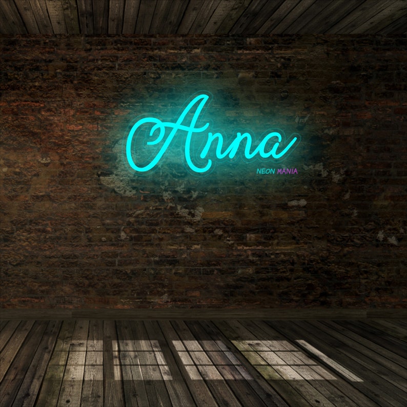 Anna Name Neon Sign Anna Led Neon Sign Custom Name Neon | Etsy