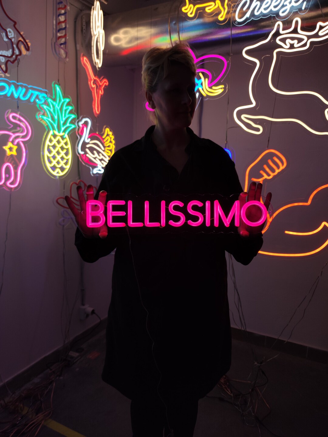 Bellissimo Neon Sign, Led Beautiful Sign, Italian Phrases Neon Light ...