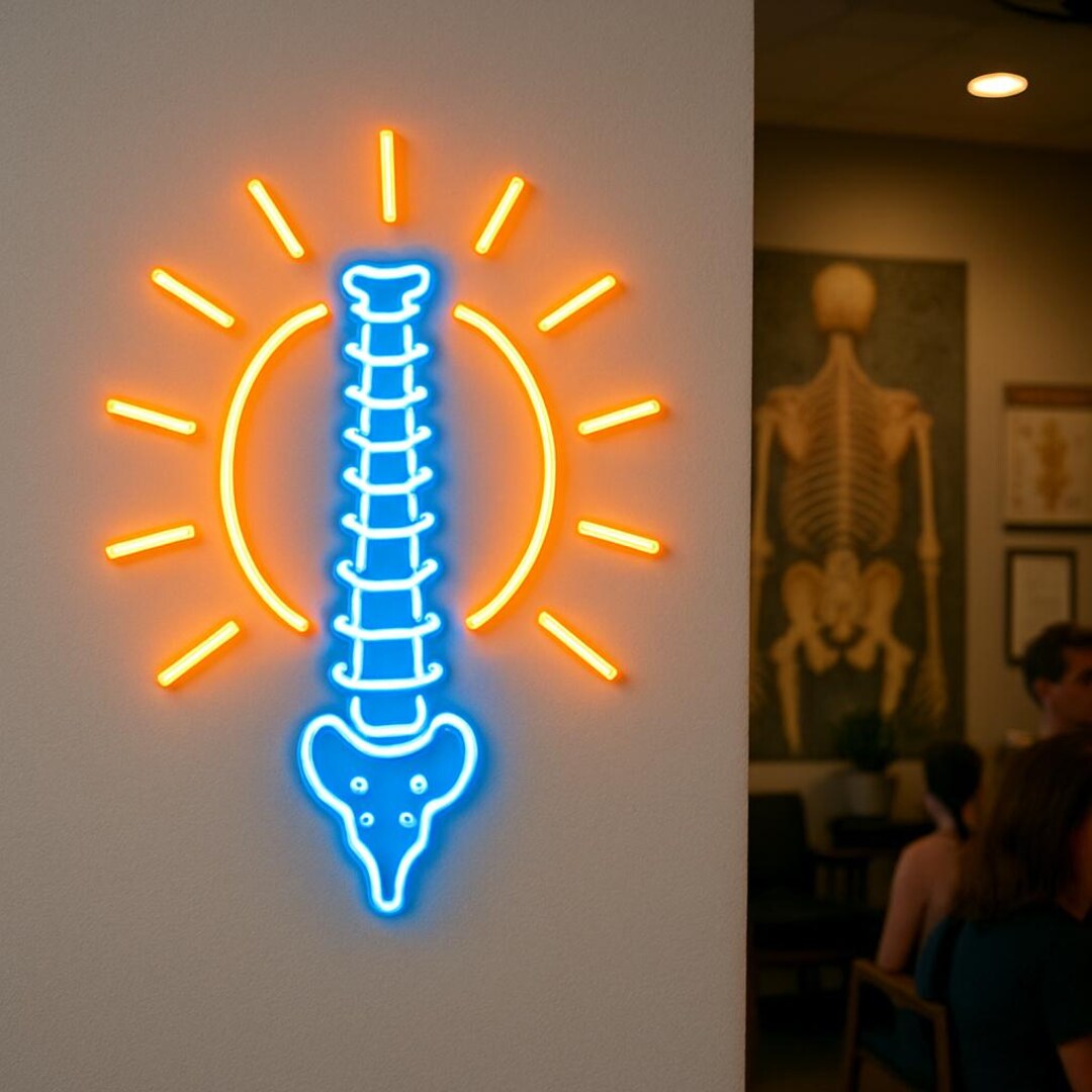 Spine Neon Sign. Orthopedic Hospitals Light. Traumatology Hospitals Led ...