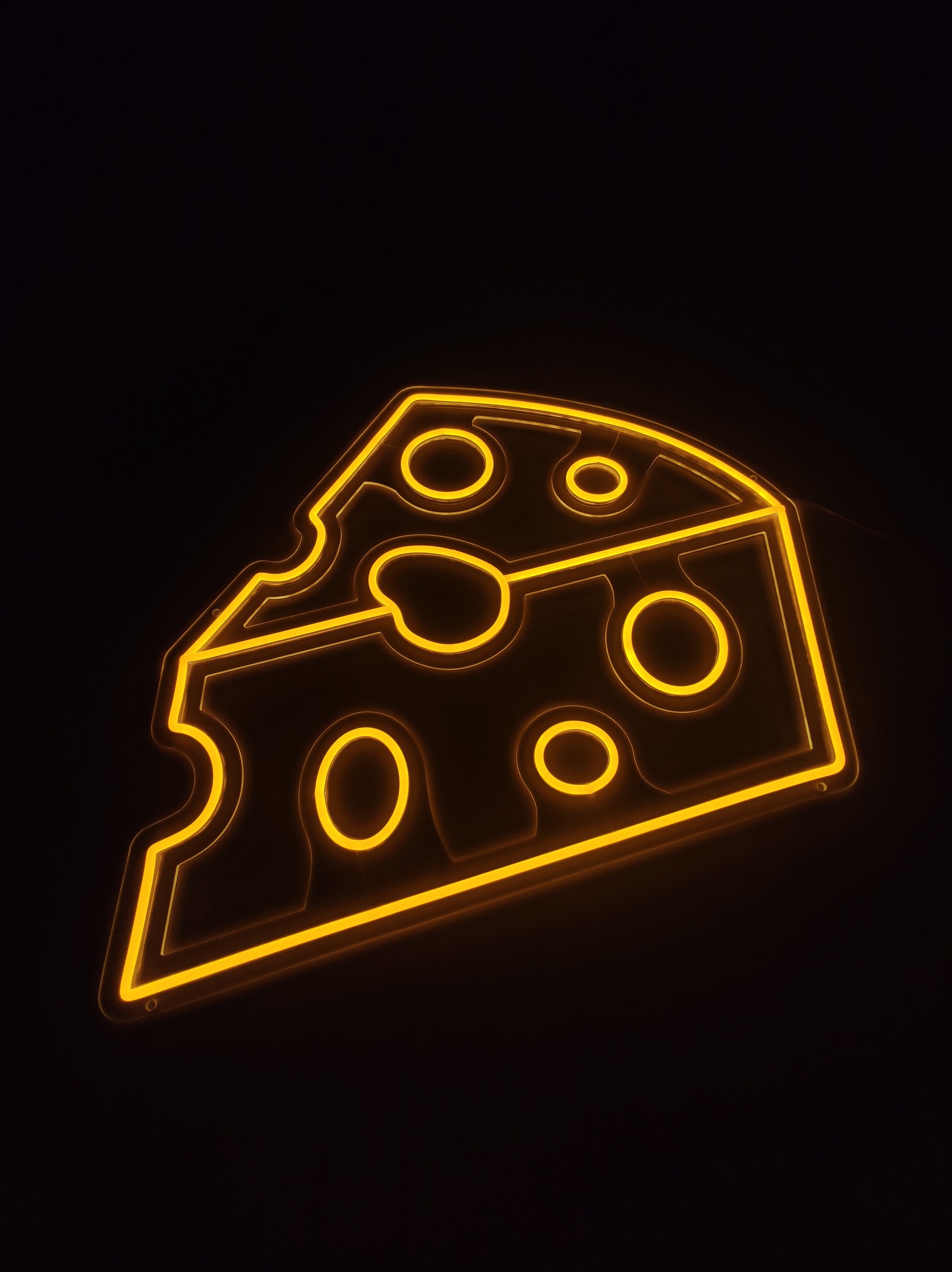 Cheese Neon Sign, Piece of Cheese Led Light, Food Neon Lights, Dairy ...