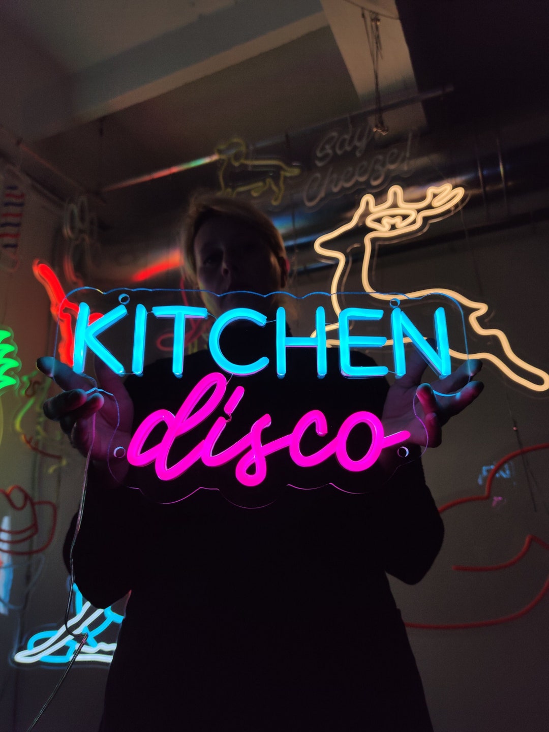 Kitchen Disco Neon Sign, Kitchen Led Decor, Bar Wall Decor,kitchen ...