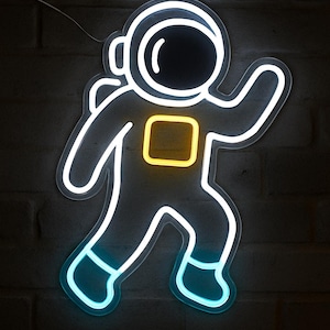 Astronaut Neon Sign. Museum of Astronautics Neon Sign. Kids Room LED ...