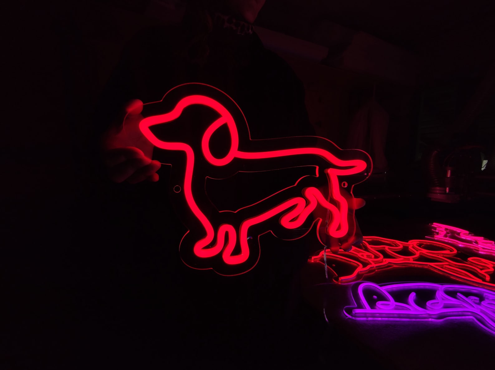 Dachshund Neon Sign, Dog LED Neon, Badger Dog Lights, Animals Led Sign ...