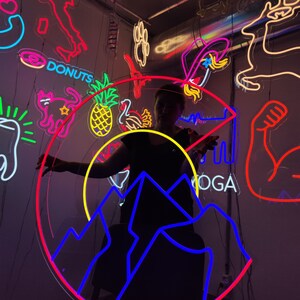 Colorado Neon Sign, Colorado Mountains Led Neon, State of USA Wall ...