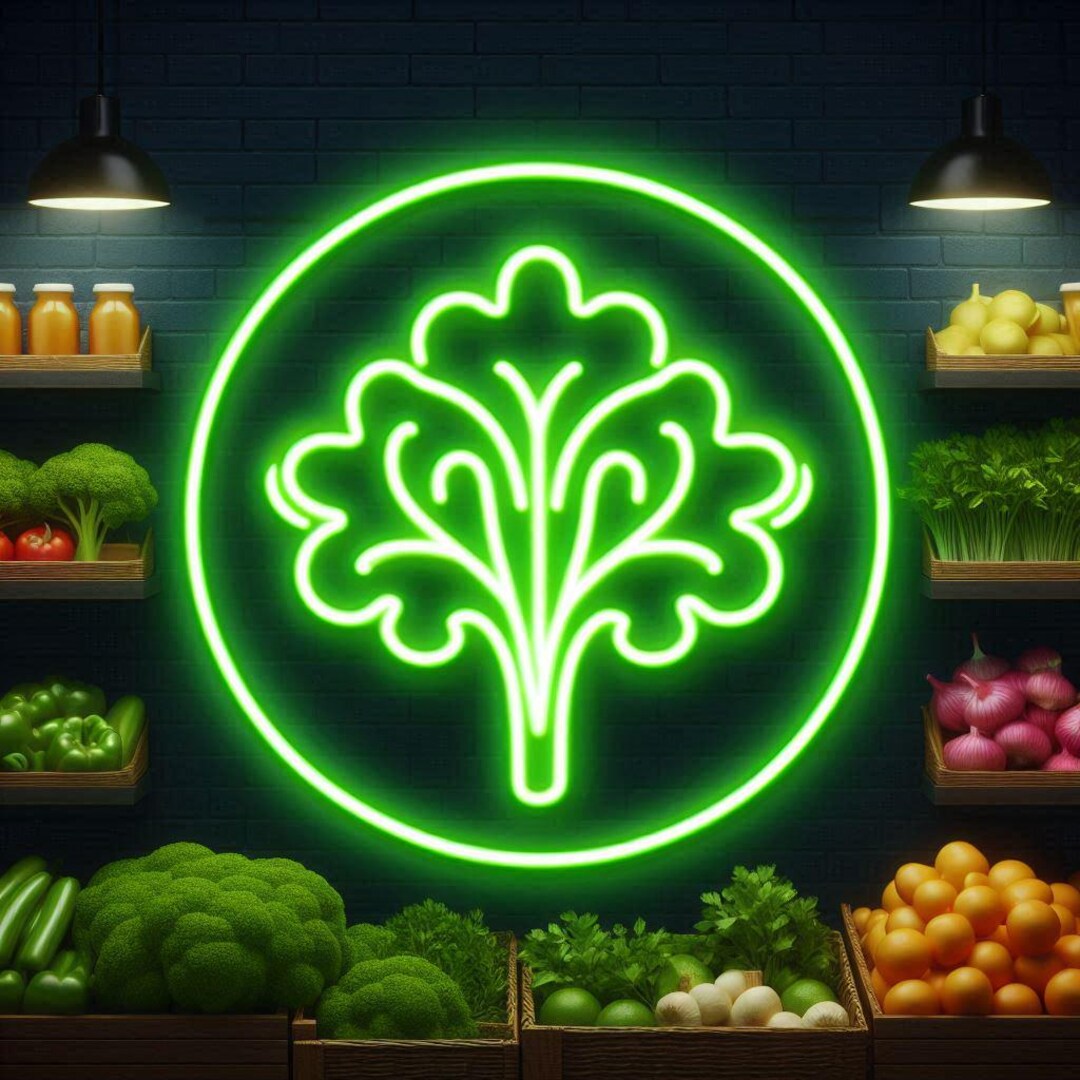 Parsley LED Neon Sign. Garden Parsley Led Sign. Neon Decor for ...