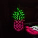 Fruit Neon Sign, Pineapple Neon Sign, Ananas Light Sign, Custom Fruit ...