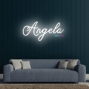Angela Name Neon Sign, Angela Led Neon Sign, Custom Name Neon Sign ...