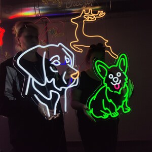 Rhodesian Ridgeback Neon Sign, Dog Led Sign, Pet Shop Decor Led Light ...